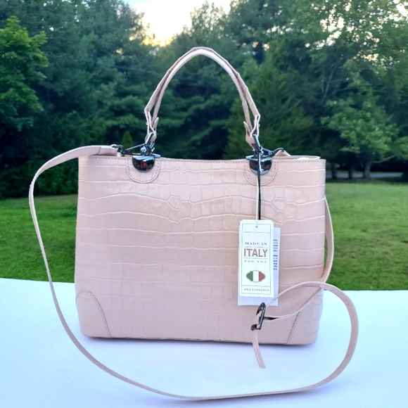 Divina Firenze | Bags | Nwt Genuine Leather Davina Firenze Satchel ...